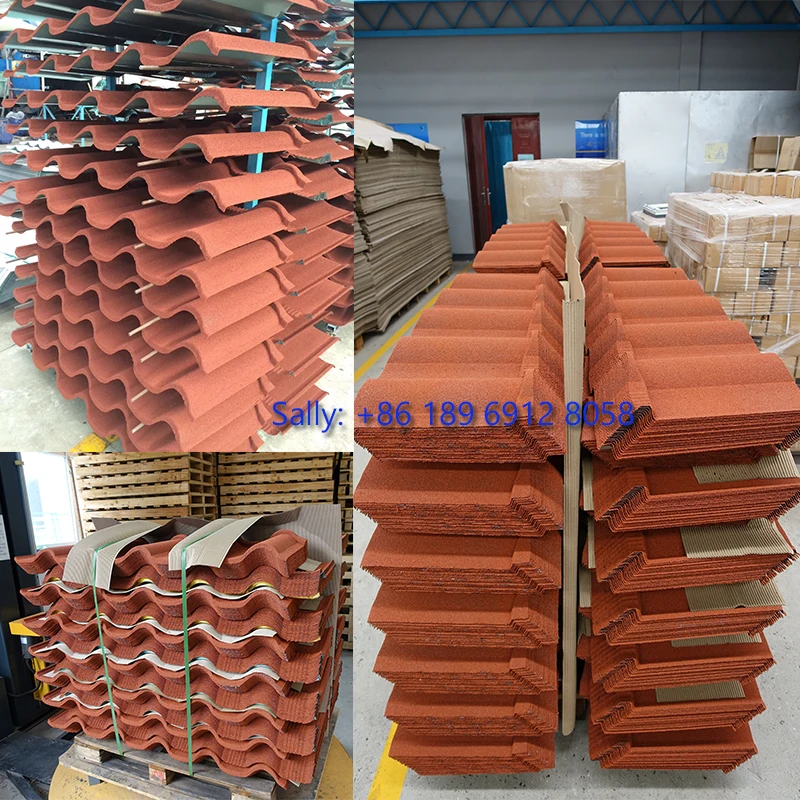 Manufactured House Roof Construction Materials Color Steel Stone Coated ...