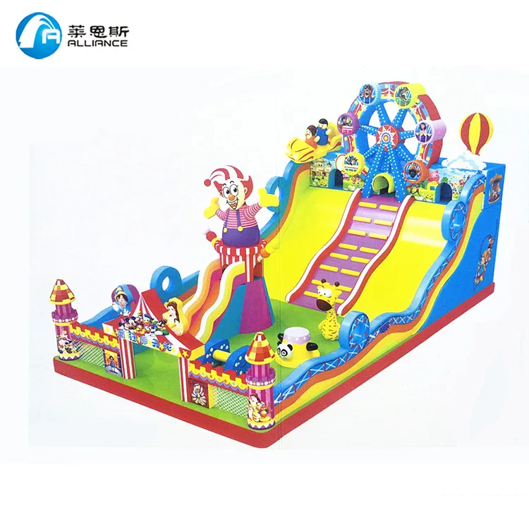 Giant Crazy Ferris Wheel Theme Cartoon Theme Park Inflatable Bouncy ...