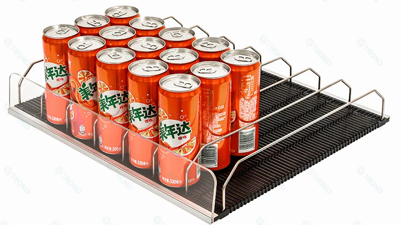 Auto Feed Convenience Store Beverage Shelf Pusher Glides Gravity Roller ...