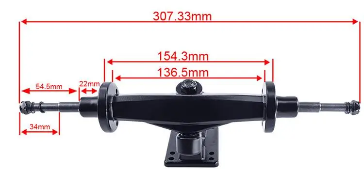 Flipsky 63 Motor Mount - Double Kingpin Trucks for E-skateboards