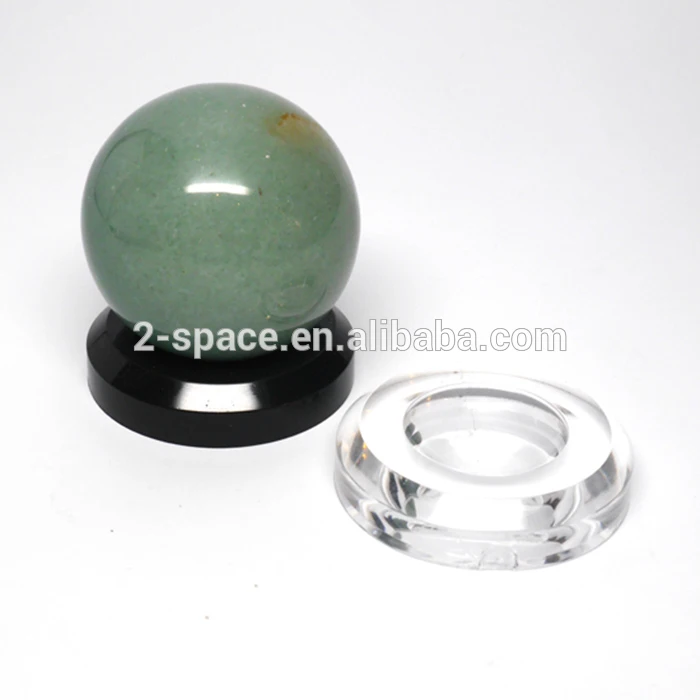 Clear Acrylic Fossil Display Stand With Gold Tone Posts Floating Geodes ...