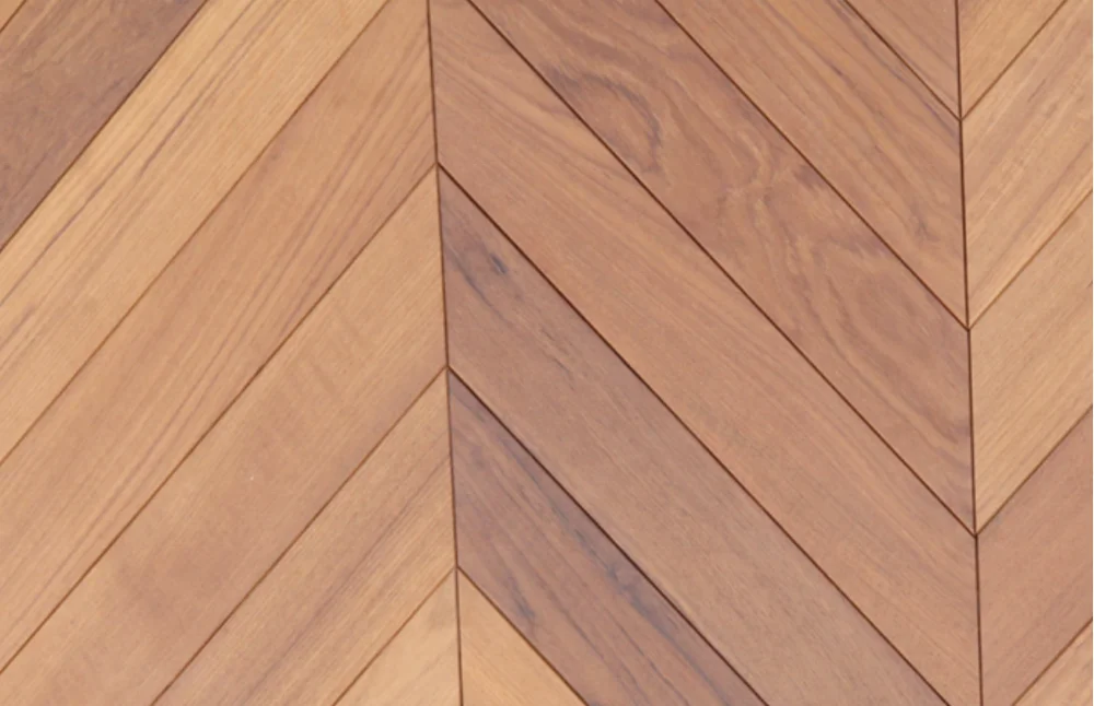 Burmese Teak Wood Veneer - Durable Engineered Flooring