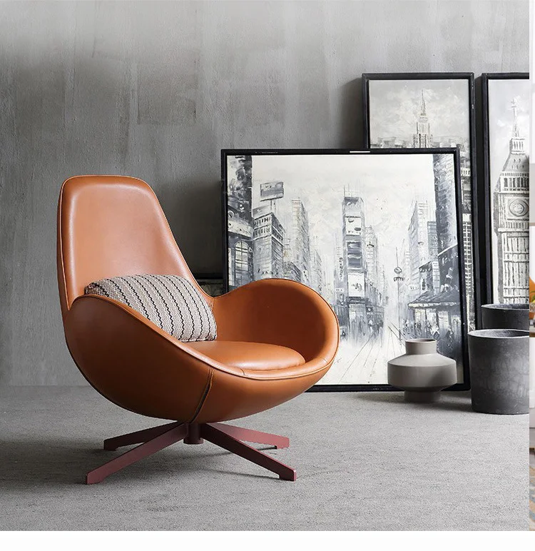 Northern Europe Style Lounge Chair - Modern & Revolving