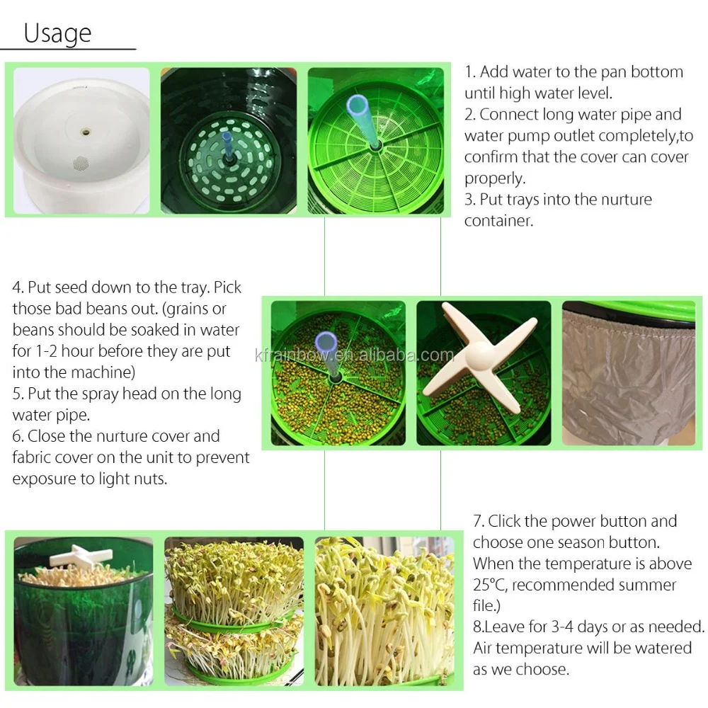 Bean Product Processing - High Efficiency Sprout Machine