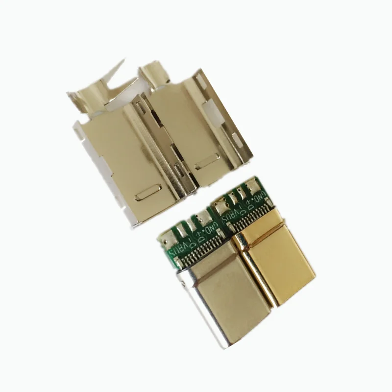 Deep Drawig Shell Usb Type-c Connector With Pcb Board - Buy Usb Type-c ...