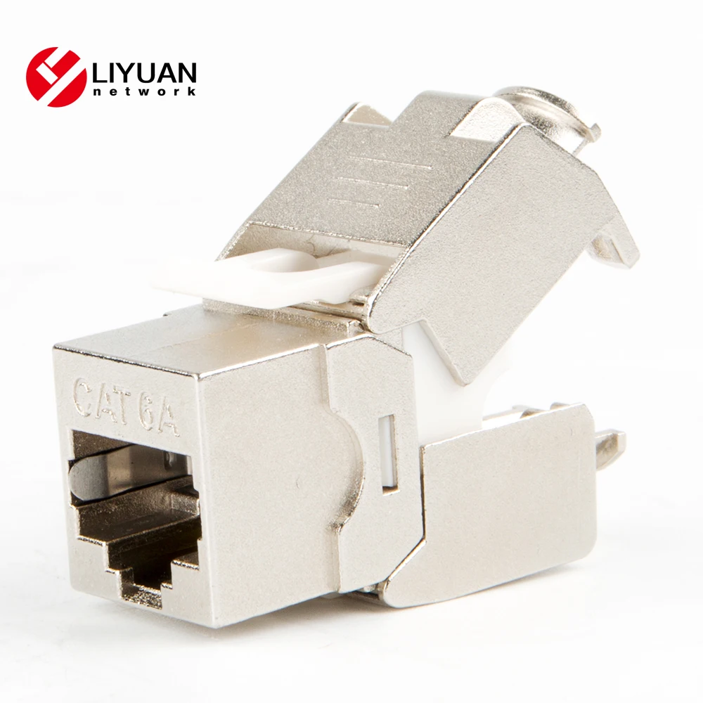 Zinc Alloy Module Rj45 Toolless Cat6a Keystone Jack - Buy Keystone Jack ...