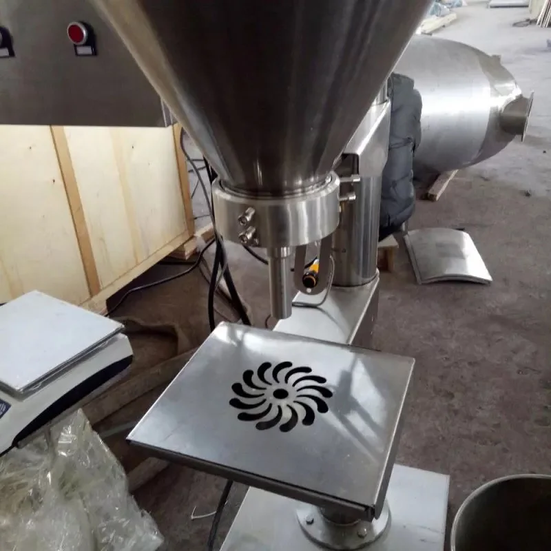 Automatic Powder Filler - Auger Filling Machine with Hopper for Food ...