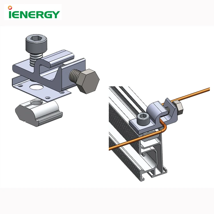 Solar Grounding Lug Earthing Lug Clamp Solar Panel Bonding Jumper for ...