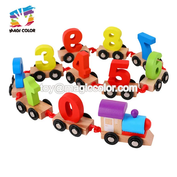 New Design Educational Diy Stacking Blocks Wooden Block Train Toy For ...