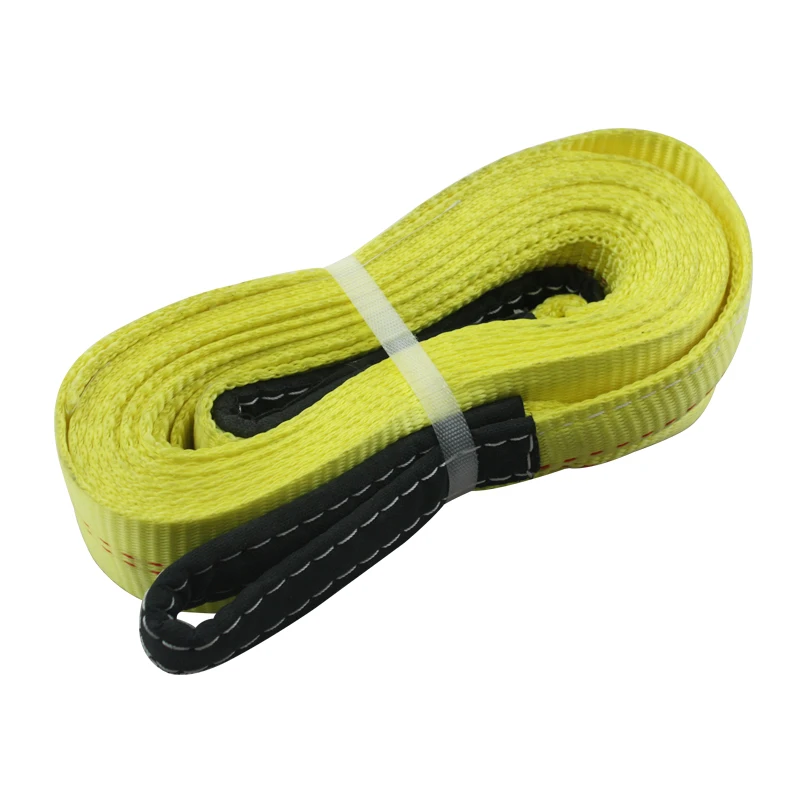 75mm 3t Yellow Polyester Flat Webbing Lifting Sling - Buy Webbing Sling ...