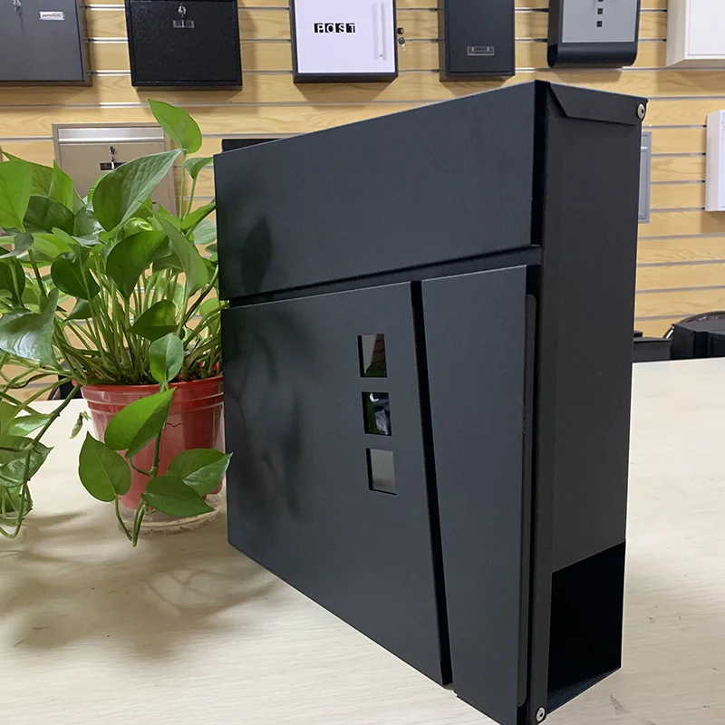 Cast Iron Modern Mailboxes Residential Letter Boxes Metal Wall Mounted ...