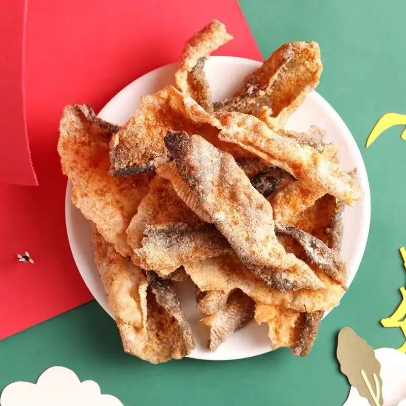 Wholesale Chinese Seafood Snack Foods Meat Snacks Crispy Fish Skin ...