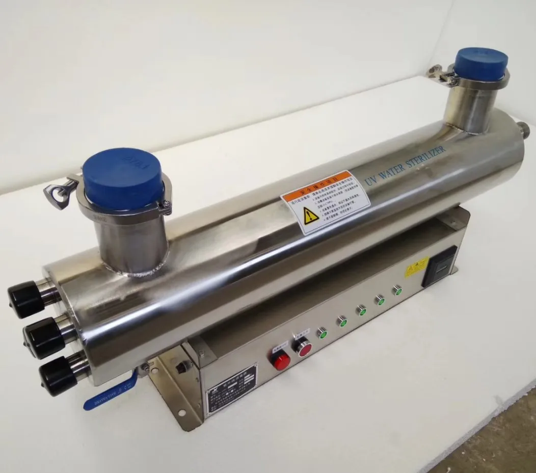 4m3/h 6m3/h 10m3/h Flow Rate Uv Sterilizer For Water Disinfection 304/ ...