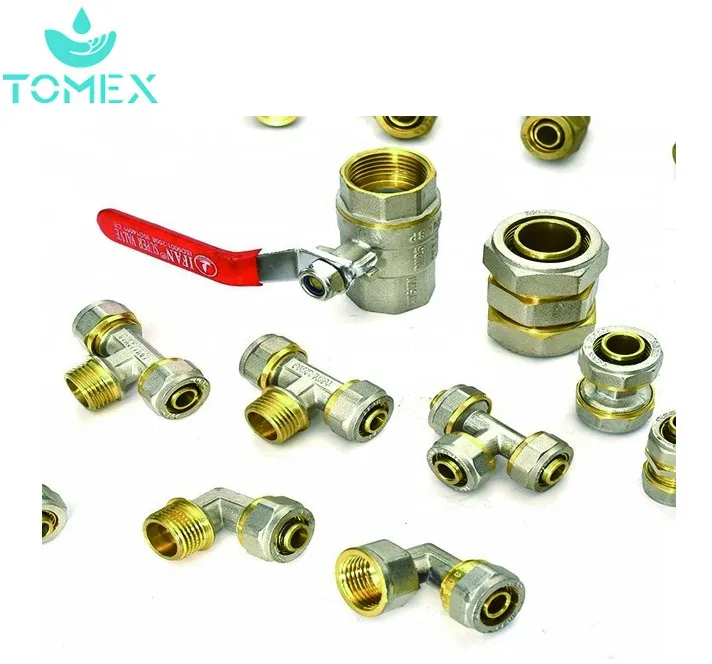 Pvc/ppr Pex Al Pipe And Brass/copper Female/male Pex Brass Valve ...