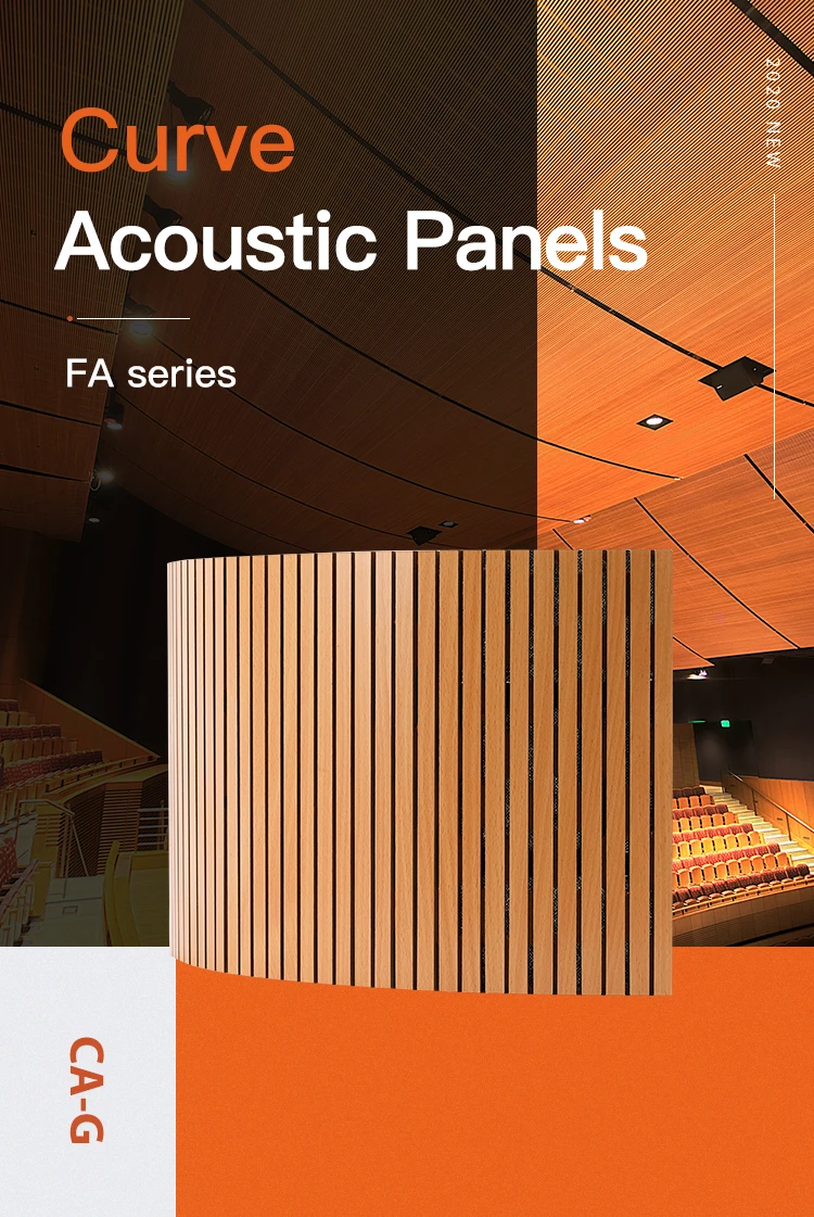 New Style Auditorium Suspended Ceiling Curved Acoustic Panels For Hall ...