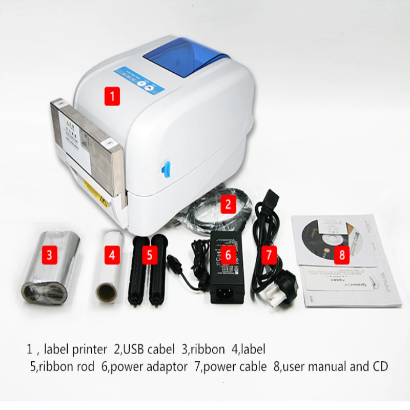 300dpi Washing Mark Barcode Label Printer for Garments