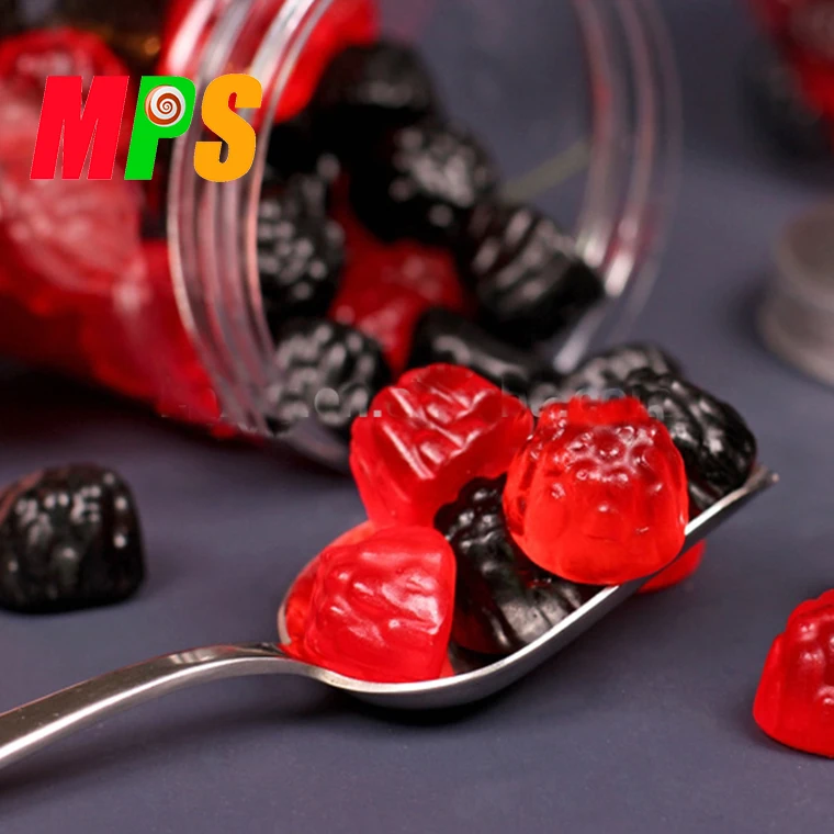 Cute Strawberry Fruit Gummy Candy in Bulk Packaging