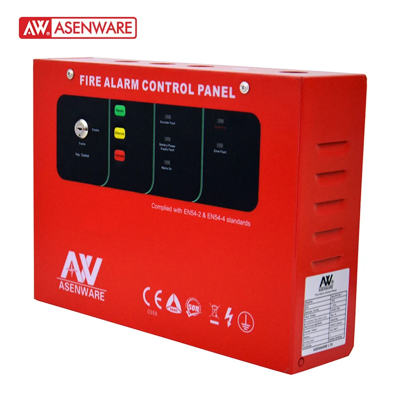Asenware Facp Manufacture 8 Zone Conventional Fire Alarm Control Panel ...