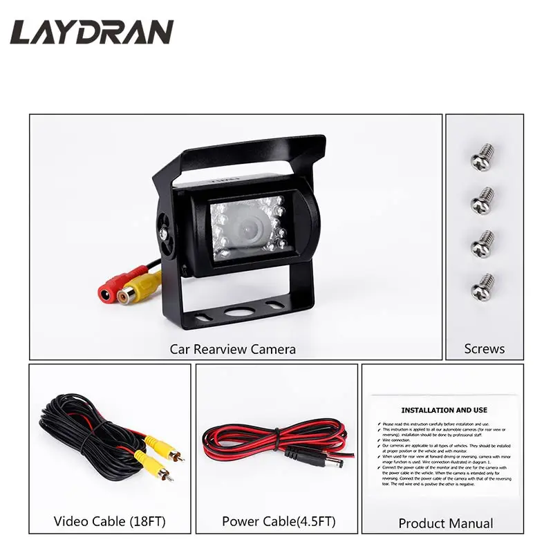 Truck Bus Reverse Camera - Universal, Night View, Waterproof