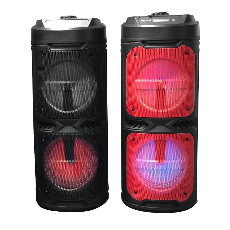 Zqs 2409 6.5 Inch *2 Trolley Box Portable Speaker Hifi Sound System ...