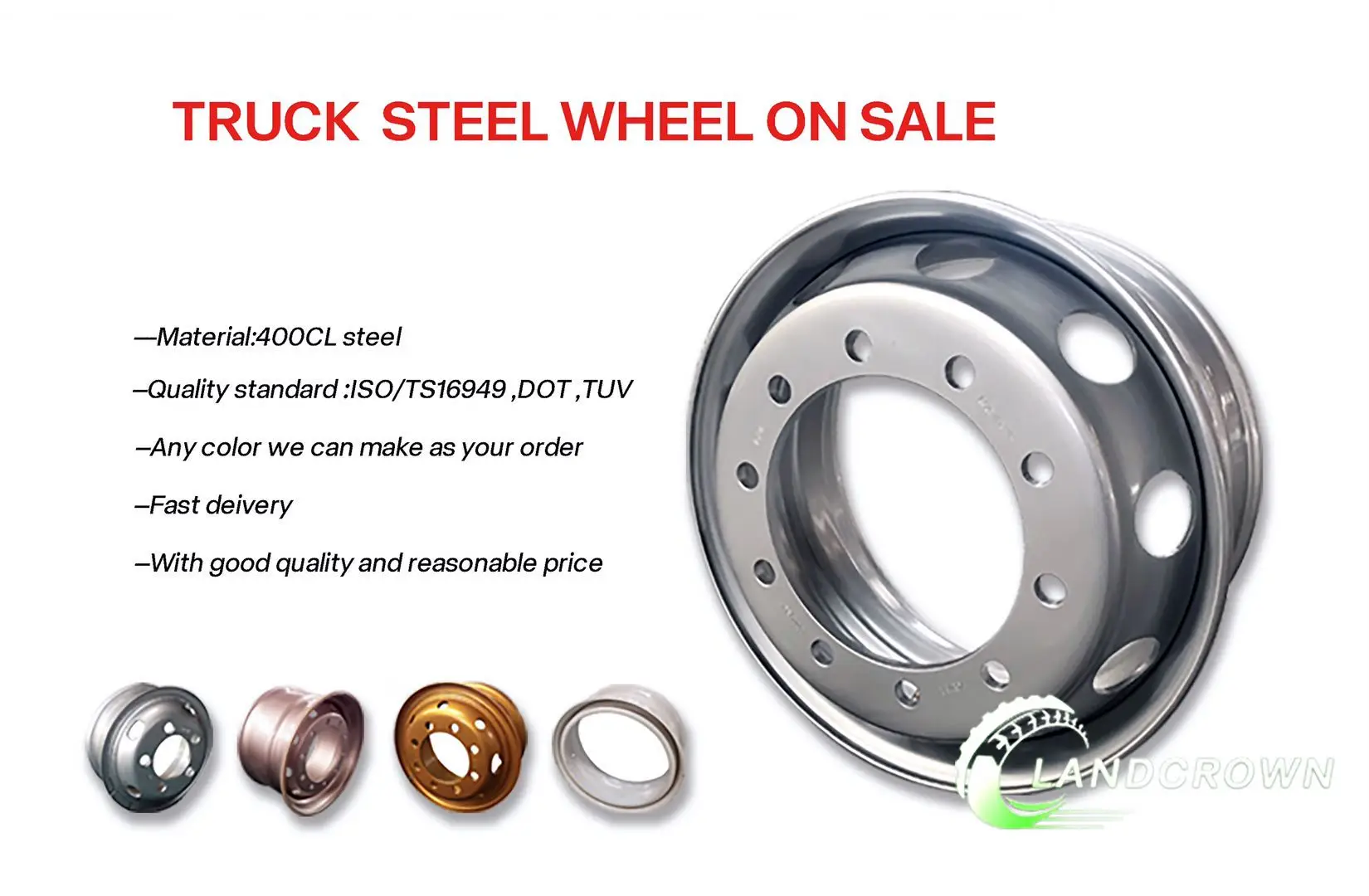 China Factory Whosale 24 Inch 8.5-24 Tube Truck Steel Wheel Rim For ...