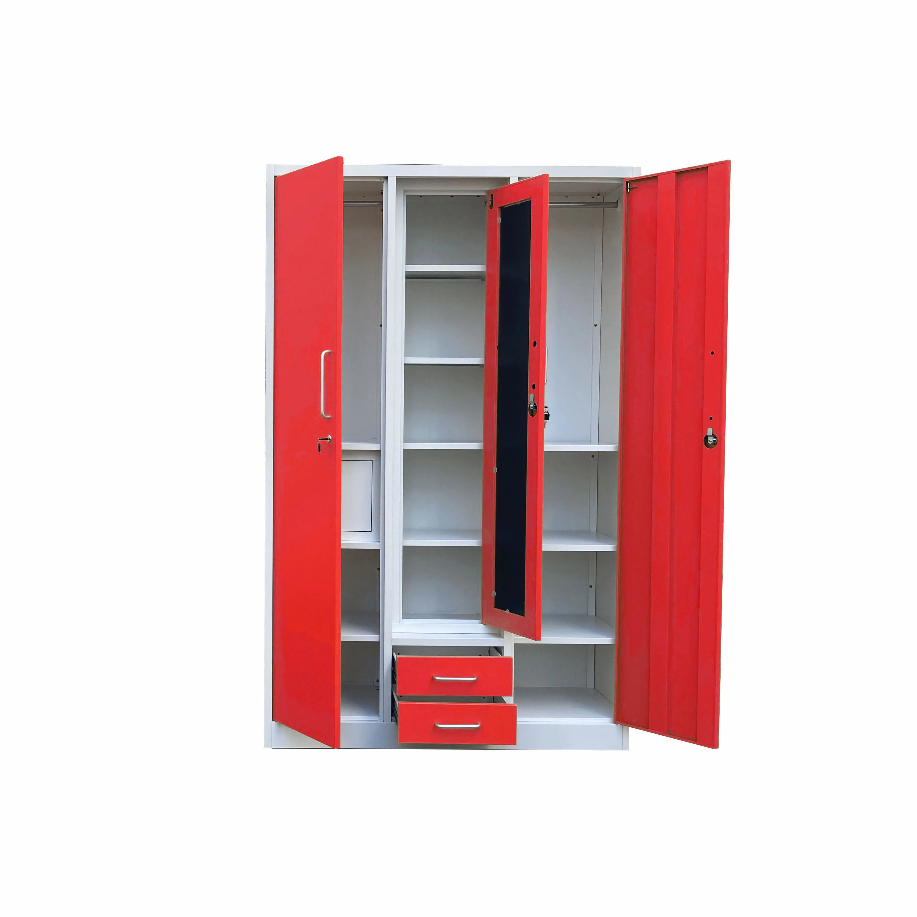 Lockable Steel Iron Wardrobes - Modern & Foldable Design