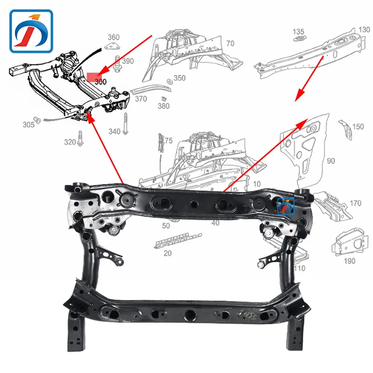 Refuerzo frontal eje Mercedes-Benz C Class W205/W213 2056280057