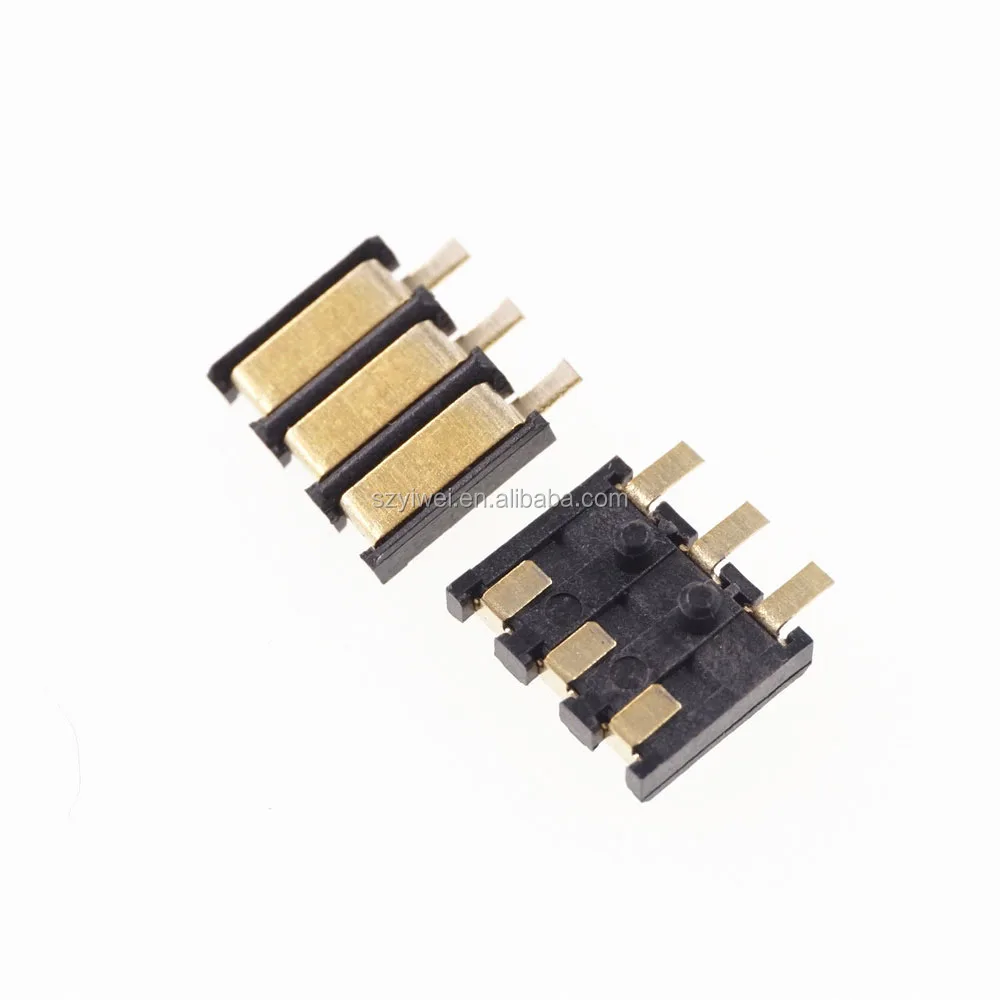 Spring Compression Contact 2.5 Mm Pitch 3 Pin Female SMD PAD for ...