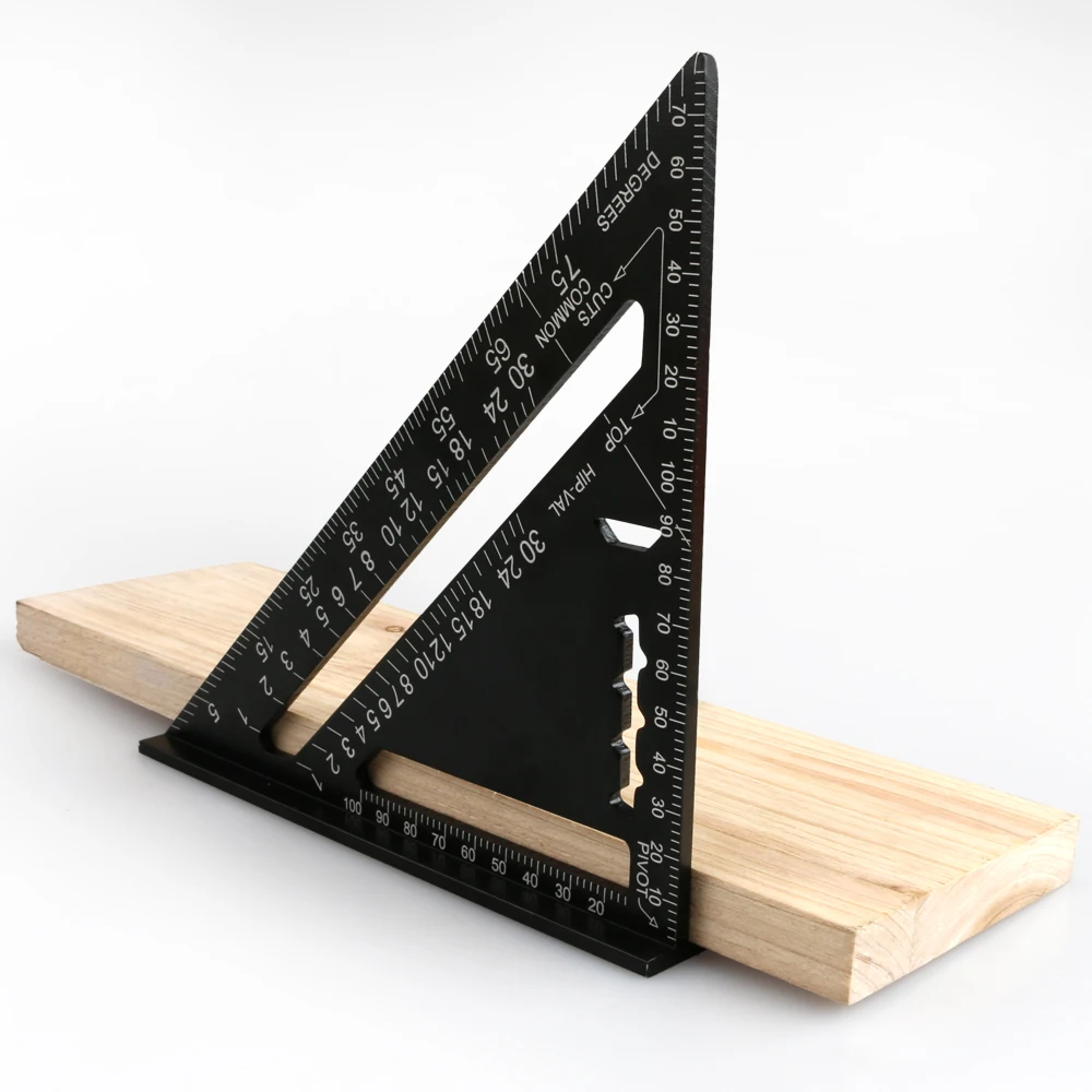 7/12 Inch Triangle Angle Protractor Aluminum Alloy Speed Square ...