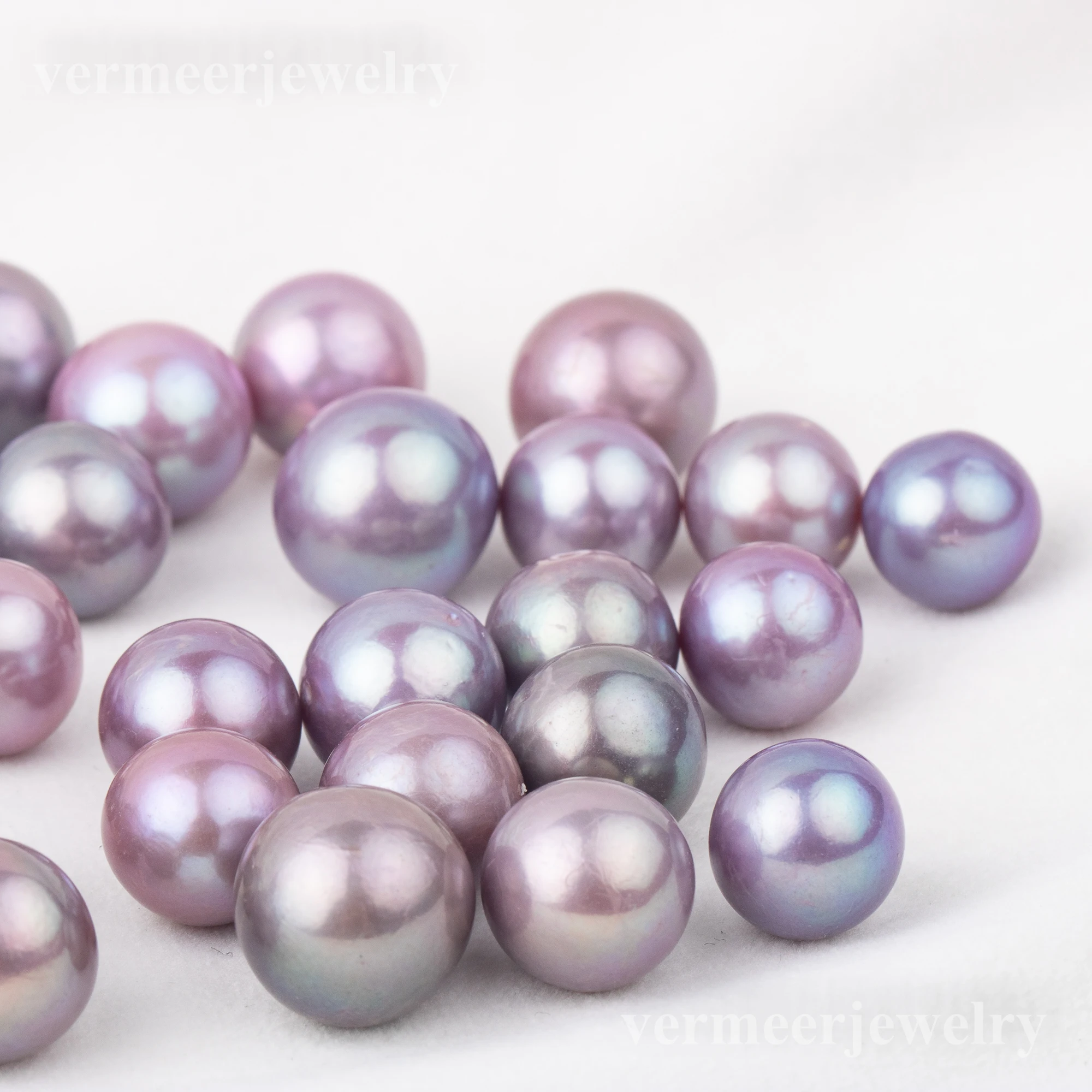 9-12mm Cultured Purple Edison Pearl High Quality Loose Freshwater Pearl ...