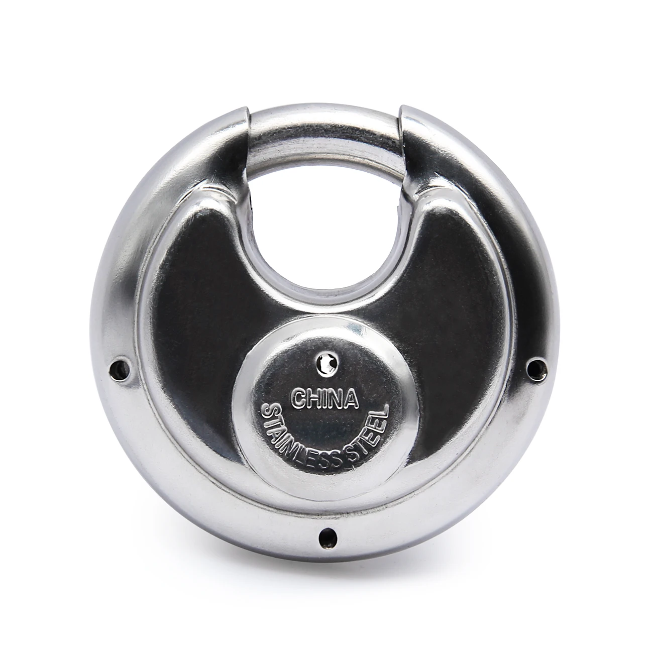 Stainless Steel Round Self Storage Unit Door Heavy Duty Disc Padlock ...