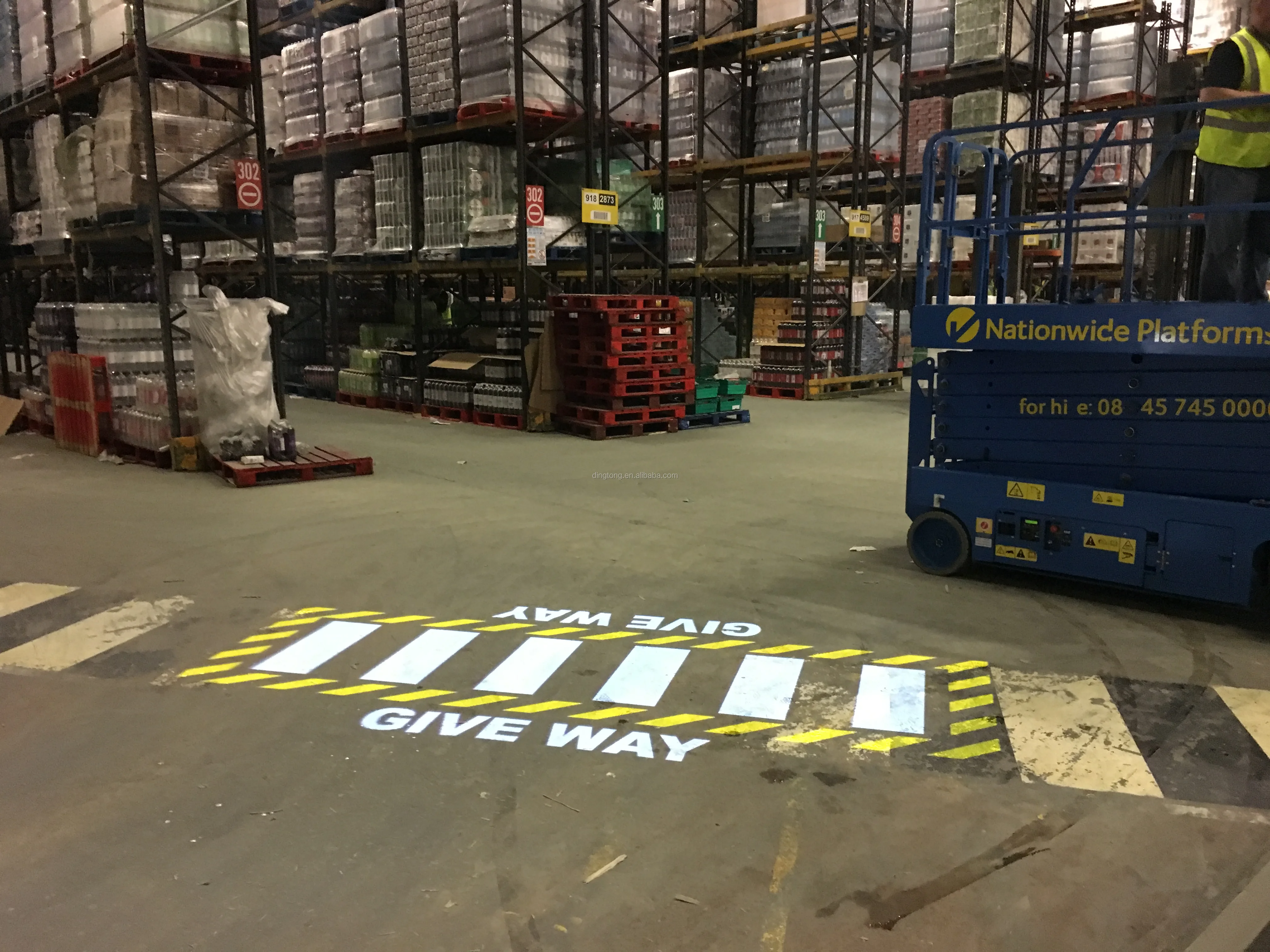 Toptree Warehouse Signage Projection Crosswalk Caution Line Danger No ...
