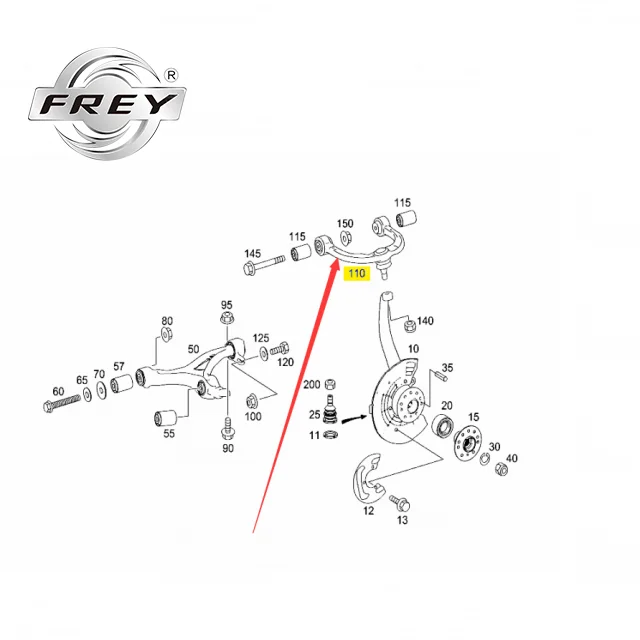 Frey Auto Parts Front Left Lower Control Arm Oem 2513300707 For ...