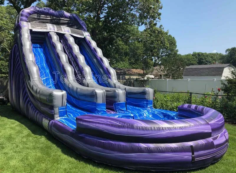 40ft Crazy Free Down Drop Kick Water Slide Outdoor Commercial Giants ...