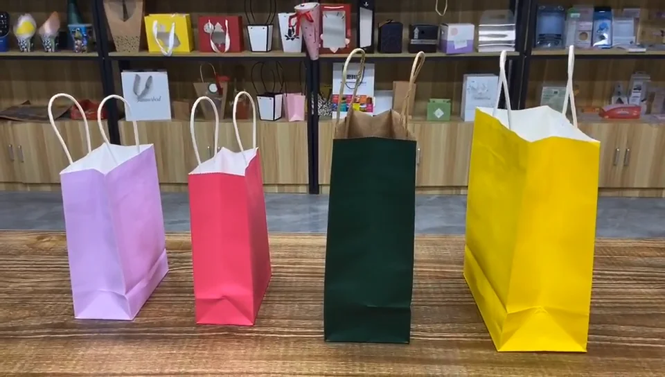 Kraft Paper Bag Shopping Bag For Gift Clothes Bag - Buy Paper Gift Bags ...