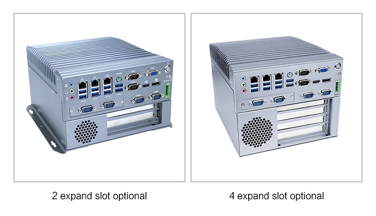 Dual PCI Industrial Embedded Mini PC with PCIe X16 & X4 Slots