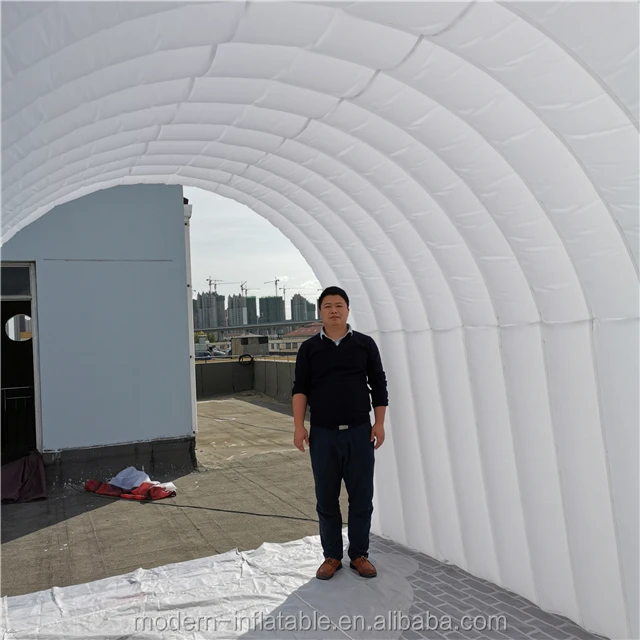 White Inflatable Entrance Tunnel for Football/rugby Sports