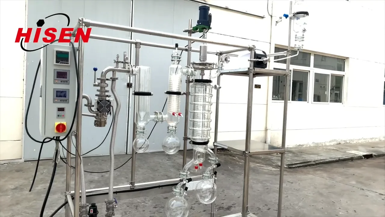 Glass Distillation Wiped Film Short Path Molecular Distillation Equipment System - Buy Short ...