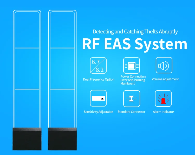 Aluminum Alloy Case RF Anti-theft Device Shop Security Scanner Gate ...