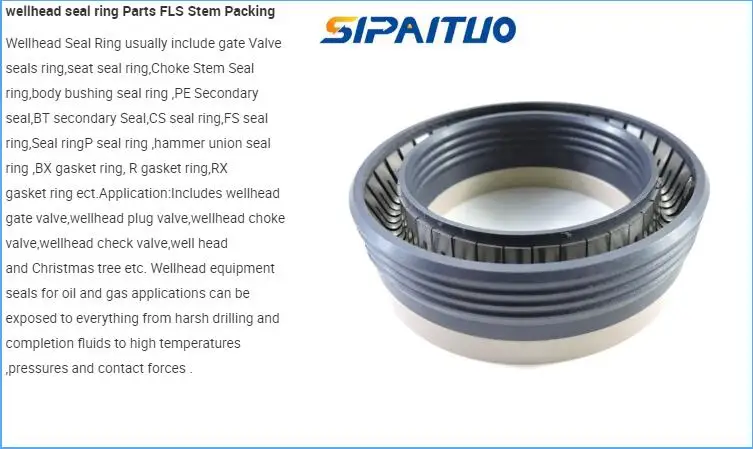Sipaituo Sealing Sls Seal For Type Fls And Fls-r Gate Valves - Spring ...