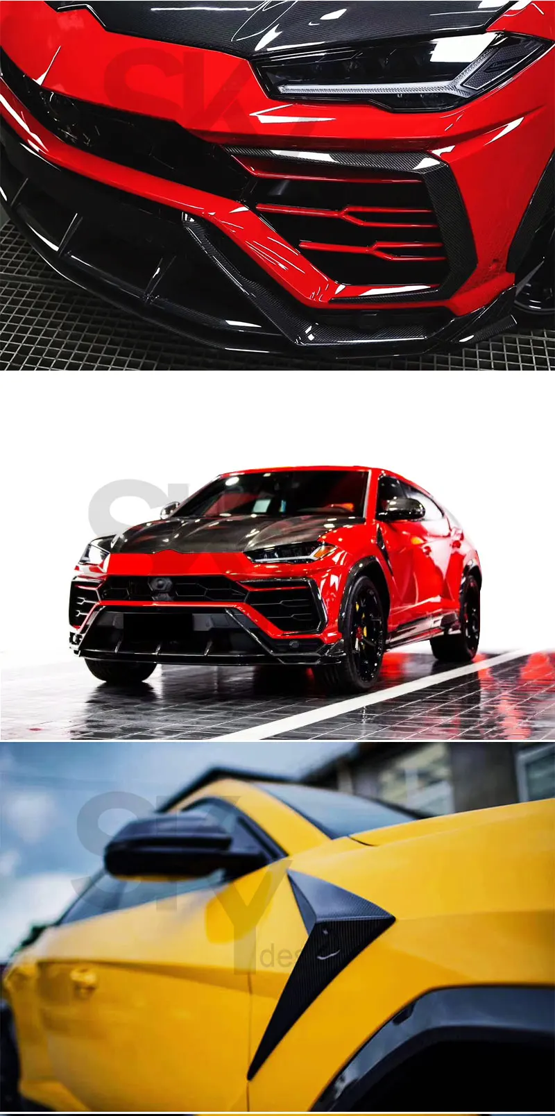 Lamborghini Urus Carbon Fiber Body Kit - TC Style
