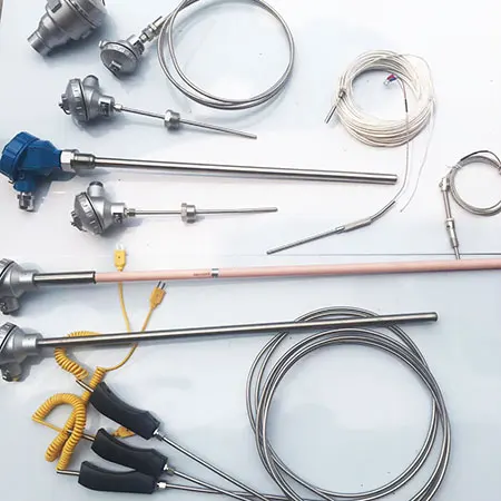 Pt100 Rtd Sensor With Flange For Temperature Measuring In Chemical ...