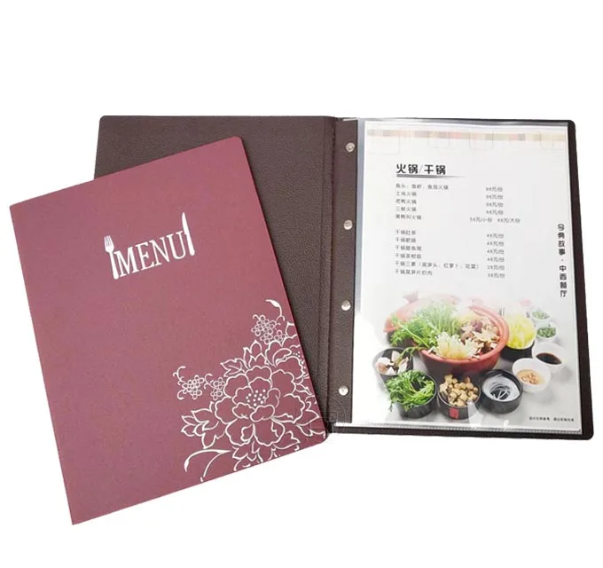 Colorful Logo Menu Book For Restaurant Menu Cover Unique Menu Holders ...