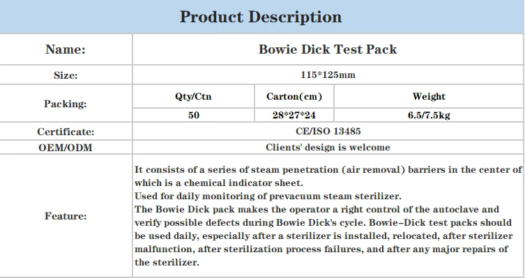 Medical Instruments Biological Indicator Bd Testing Pack - Buy Medical ...