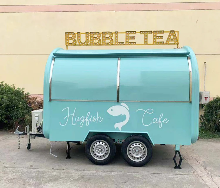 Small Electric Coffee & Smoothie Food Cart Trailer for Sale ...