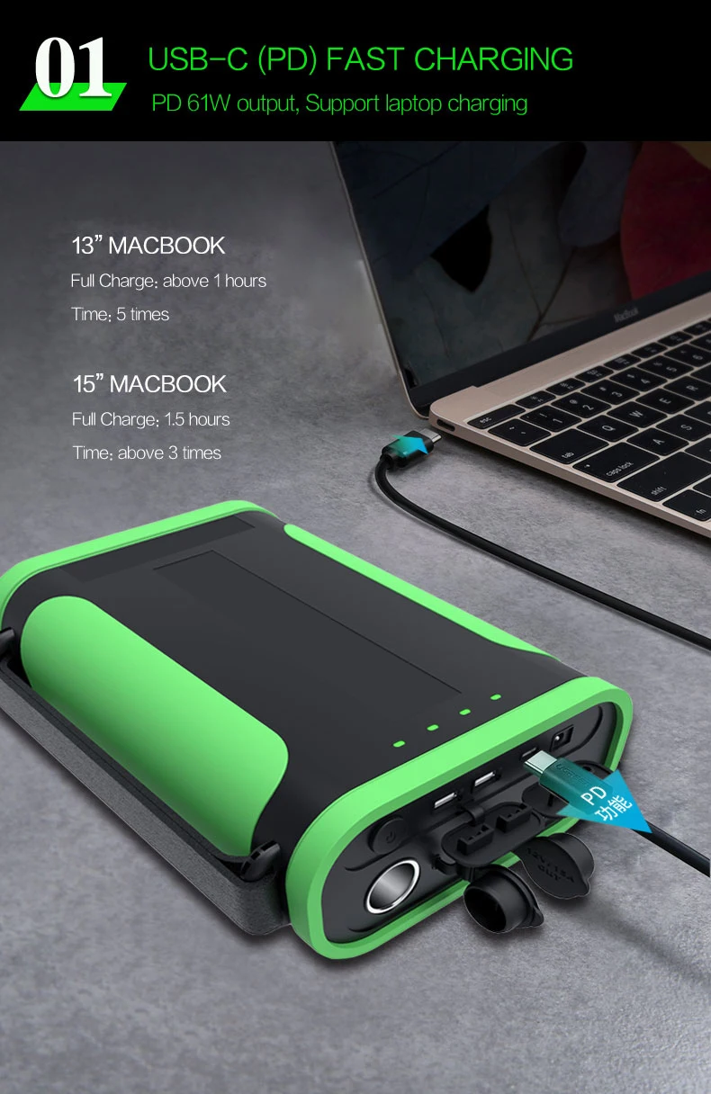 Handy portable rugged 12V 24V LiFePO4 power bank generator station for ...