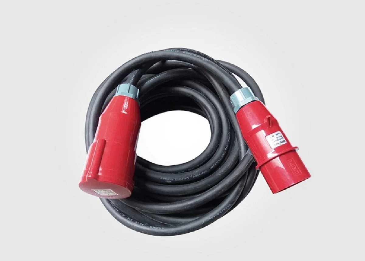 32A 5pin 3 Phase Electrical Power Extension Feeder Cable