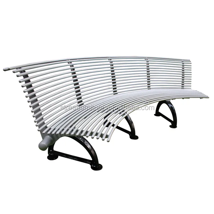 Outdoor Metal Garden Seating Curved Benches - Buy Outdoor Curved ...