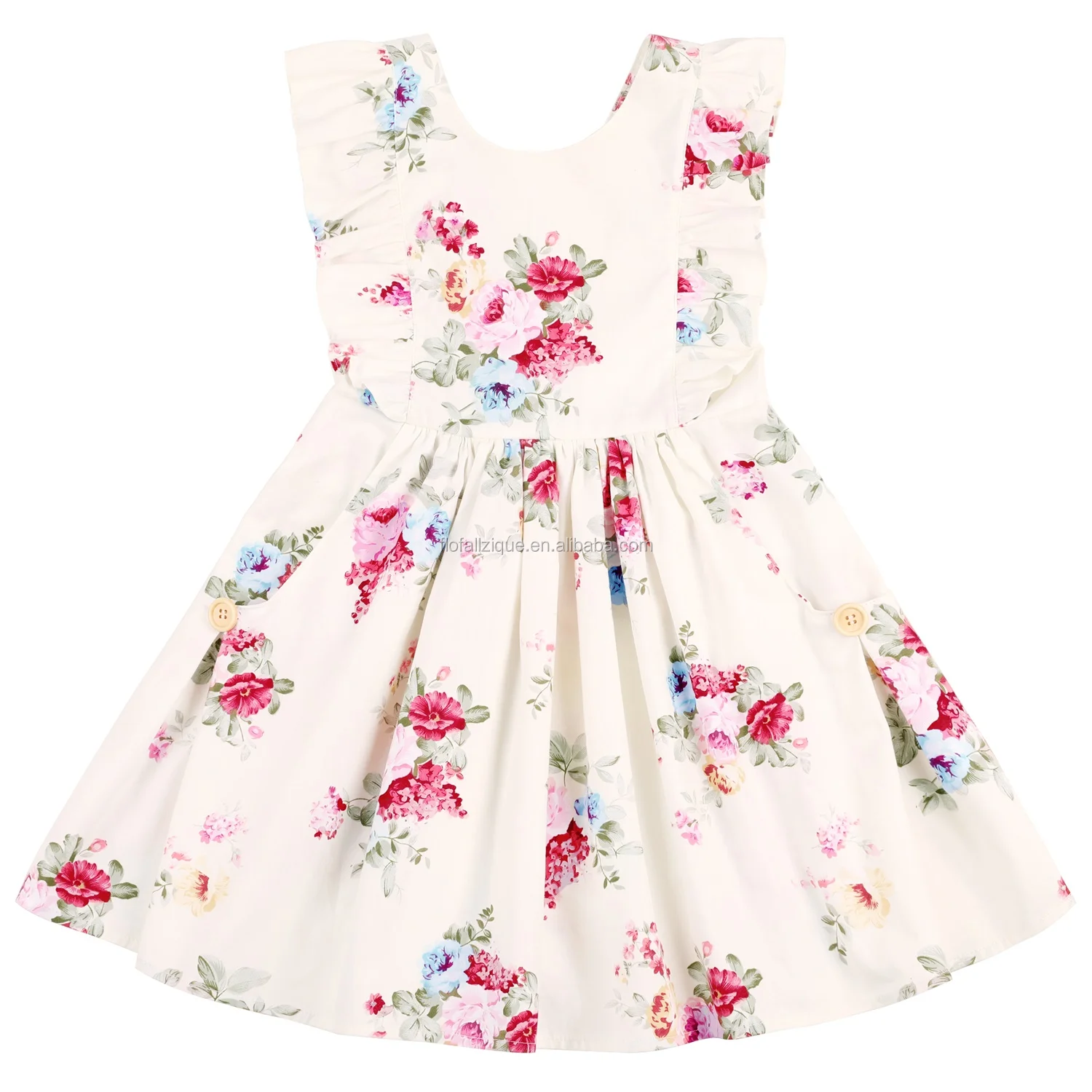 Rts Baby Girl Designer Clothes Sale Young Girls Floral Dress For Kids ...