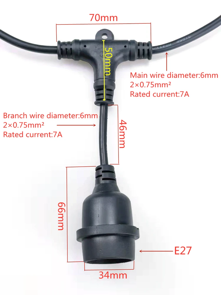 E27 Outdoor Christmas Garden Wall Decor White Light With Hanging ...